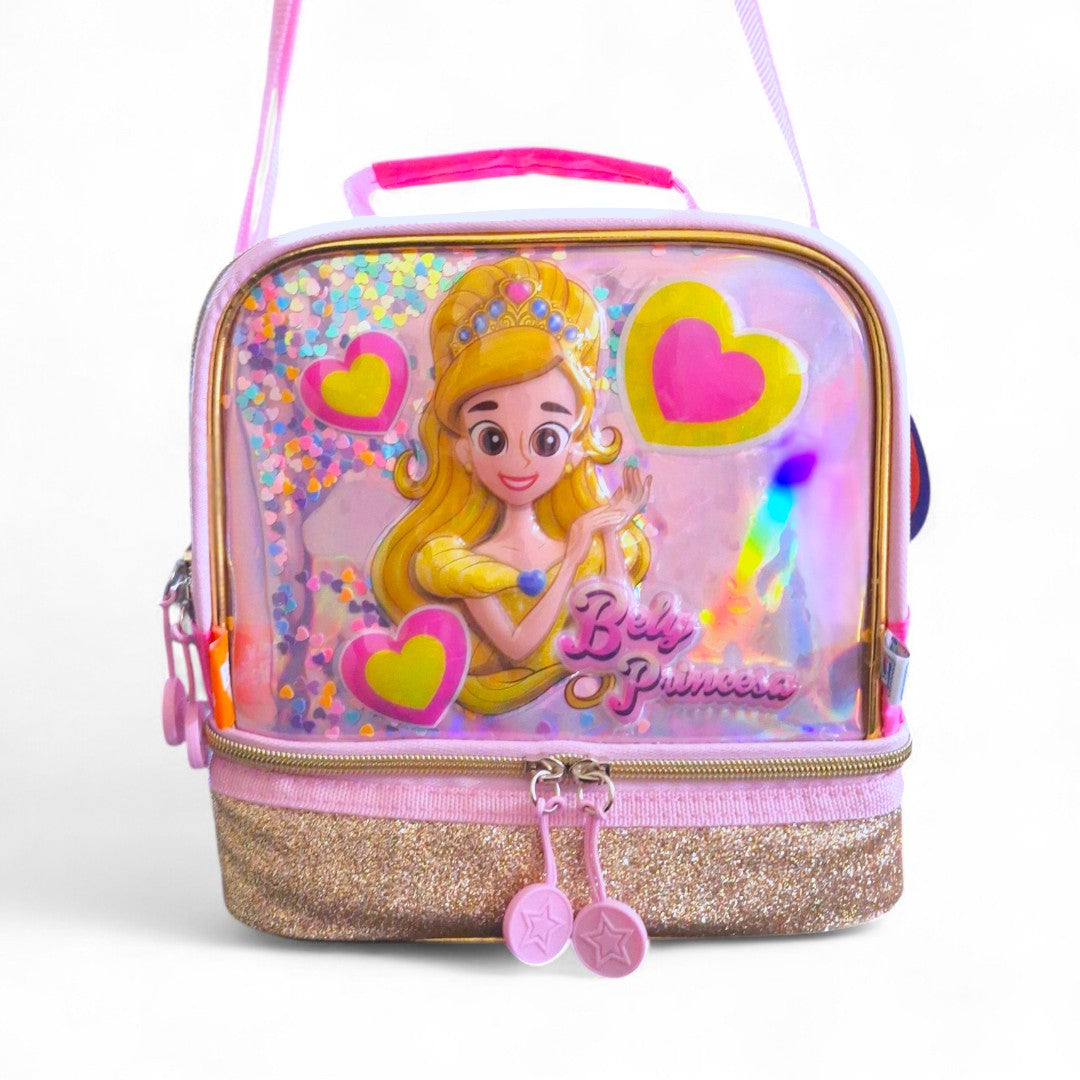 FM Lonchera térmica Bely y Beto PRINCESA CORAZONES BE503A12LB | Cositas y Cositas